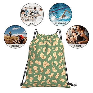 Animal Form Print Pattern Drawstring Backpack For Men And Women'S Sports And Fitness Bag, Large Size, Zippered Pocket, Lightweight, Foldable And Portable For Travel