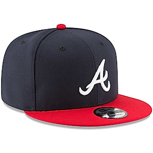 New Era MLB 9FIFTY Adjustable Snapback Hat Cap One Size Fits All (Atlanta Braves Alternate)