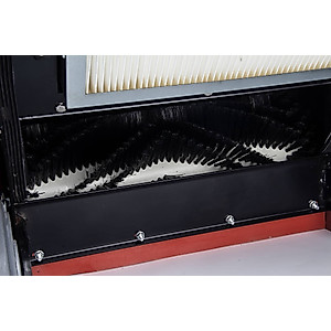 SANITMAX 41.3" Battery-Powered Walk-Behind Industrial Floor Sweeper Machine with Triple Brushes - Cleans up to 64,500 sq ft/hr