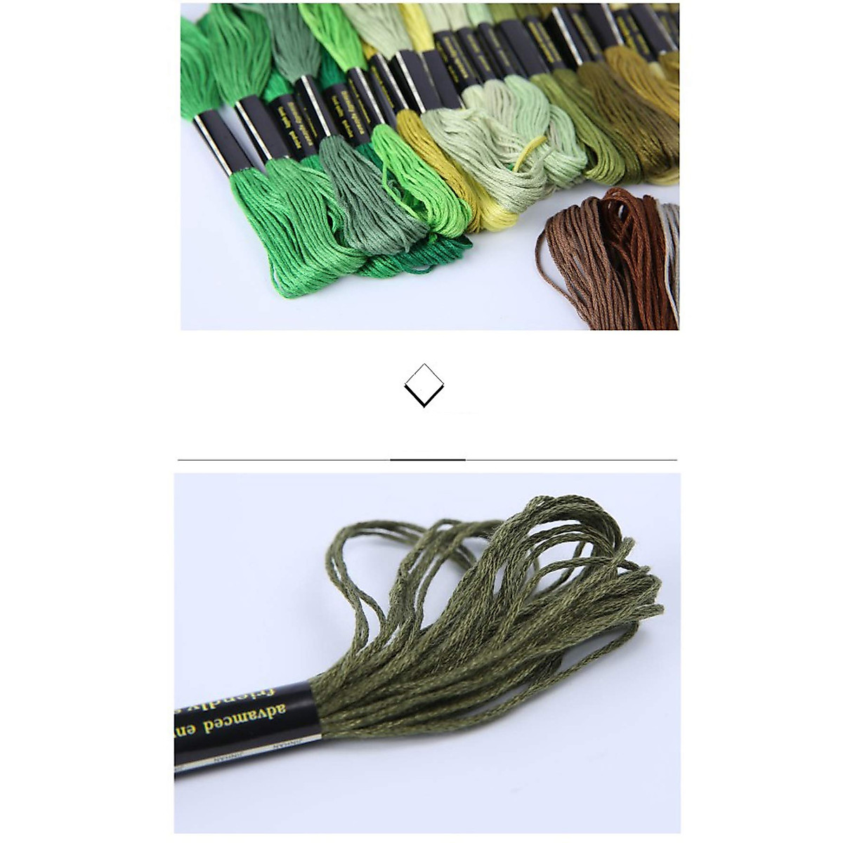 Friendship Bracelet String 50 Skeins Rainbow Color Embroidery Floss Cross Stitch Embroidery Thread Cotton Friendship Bracelet Thread Floss Bracelet Yarn, Craft Floss