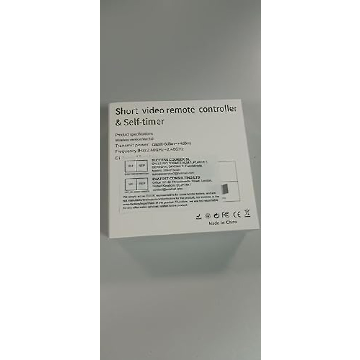 TIK Tok Bluetooth Remote Control, Tiktok Wireless Scrolling Control Page Turner Rechargeable with Ring Design and Charging Case Compatible with iOS/Android