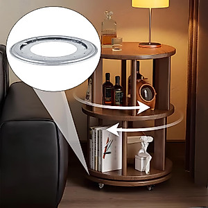 HSTECH 12 inch Lazy Susan, 800lbs Rotating Bearing Plate Heavy Duty for Rotating Table, Book Case, Serving Tray, Crafts Stand, Potted Plants, Shoe Rack(360˚ Rotation)