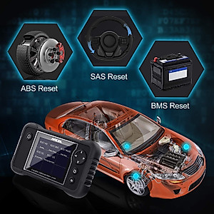 ANCEL FX3000 Automotive OBD II Scanner Check Engine Transmission SRS ABS EPB Oil Service Light Reset SAS ABS BMS Scan Tool with ANCEL BST200 12V Car Battery Load Tester