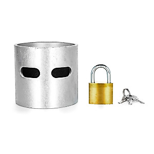 Camco Eaz-Lift RV 5th Wheel Trailer Kingpin Collar Lock - Locks to Your Kingpin to Protect Your RV 5th Wheel from Theft While in Storage, Fits Standard 2" Kingpin (48856)