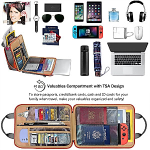 ZINZ Slim & Expandable Case 12.9 13 inch Travel Laptop Shoulder Bag for MacBook Air 13" M3/M2/M1, MacBook Pro 13" M2/M1, iPad Pro 12.9"/13"/11", iPad Air 13",L01G05