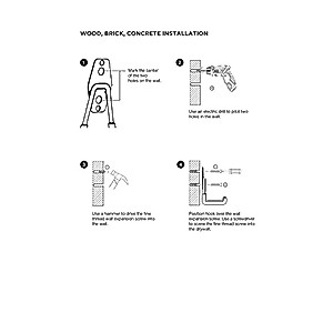 GSM Brands Garage Hooks, Heavy Duty Wall Mounted Utility Storage, Coated Steel 12 Pack [ Variety Pack, 5 Different Sizes ]