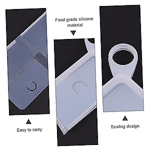 FRCOLOR 2pcs Box Flat Storage Holder white storage rack food grade