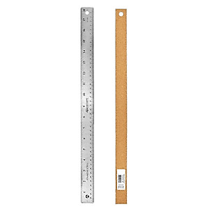 Westcott 10417 Westcott 18" Stainless Steel Office Ruler With Non Slip Cork Base