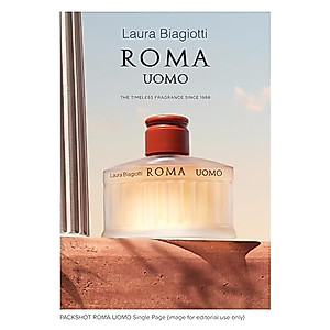 Laura Biagiotti Roma for Men Classic and Elegant Scent - Opens with Grapefruit, Bergamot and Basil - Reveals Your Seductive and Masculine Side - Perfect for Date Night - 1.3 oz EDT Spray