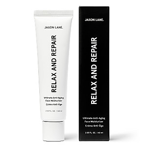 JAXON LANE RELAX AND REPAIR Anti Aging Face Moisturizer for Men | Anti Wrinkle Cream for Face, Night Cream, Eye Cream with Niacinamide (Vitamin B3), Hyaluronic Acid, Vitamin E & Ceramides For Skin
