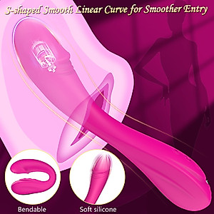 G Spot Rose Rabbit Vibrator Women Sex Toys, One-Burst Powerful Clit Vibrating Toy with 7 Vibration Modes for Couple Pleasure, Clitoral Stimulator Wand Adult Dildos Toys Anal Vibrators