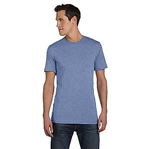 Bella+Canvas Unisex Jersey Short Sleeve Tee, Heather Blue, Large