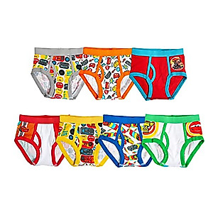 Disney unisex child Cars 7 Pack Briefs, Cars Tdlr7pk, 4T US