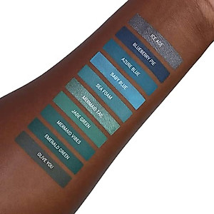 Aromi Bright Blue Metallic Liquid Lipstick | Sparkly Sky Lip Color with Shimmery Finish, Vegan Makeup, Cruelty-free, Long-lasting (Snow Queen)