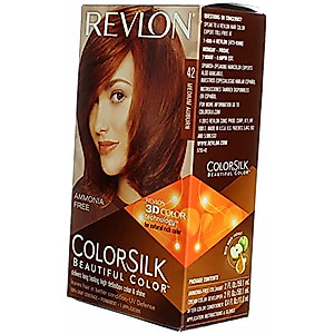 Revlon ColorSilk Hair Color, 42 Medium Auburn (Pack of 2)