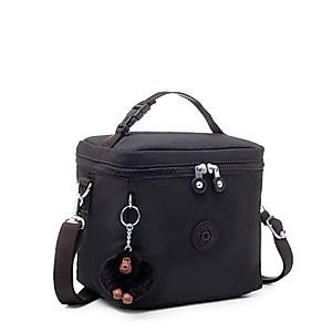Kipling Women’s Graham Lunch Bag, Reusable, Water Resistant, Nylon Insulated Tote, Black Tonal