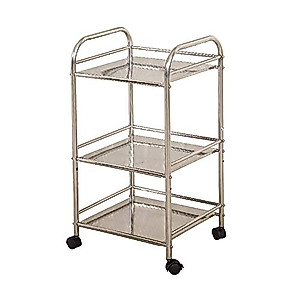 NEOCHY Movable Trolleys, Kitchen Storage Hand Trucks, Rolling Cart,Beauty Salon Trolley with Universal Brake Wheel,Perfect for Hospital/Dental Clinic/a/M-50X35X75Cm