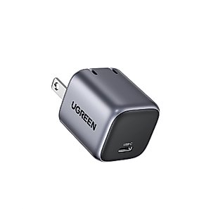 UGREEN 20W USB C Charger, Nexode Foldable GaN Wall Charger Block Power Adapter, Compact Fast Charger Brick for iPhone 15/14/Pro Max/13/12/SE/11, Galaxy S23/S22, iPad Mini/Pro/Air, Pixel