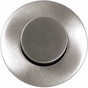 Westbrass ASB-2RB3-20 Sink Top Waste Disposal Air Switch and Dual Outlet Control Box, Raised Button, Stainless Steel