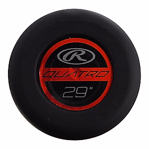 Rawlings 2021 Quatro Pro USA Baseball Bat Series, 29 inch (-10), Red/Silver/Black