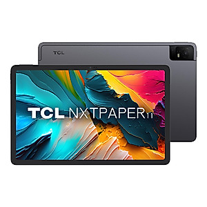 TCL NXTPAPER 11, 2023 Android 13 Tablet 11 inch Full HD+ Paperfeel Screen, 6GB RAM + 256GB Wi-Fi Tablet, Front 8MP + Rear 8MP, 8000mAh Battery, US Version, Dark Gray