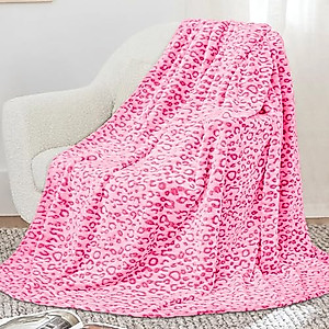 Warm Blanket Pink Soft Fleece Blankets Throw Blankets for Bed