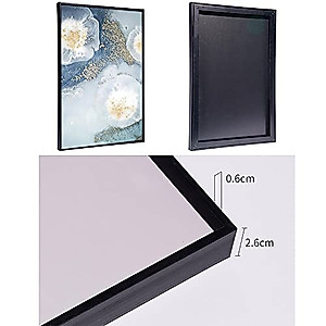 3 Framed Abstract Canvas Wall Art, Artwork in Blue, White and Grey, Simple and Elegant for Living Room Bedroom Office Decor