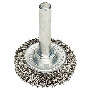 Bosch 2608622119 Stainless Steel 0.3 mm Corrugated Wire Brush Disc, 0 V, Silver, 30 mm