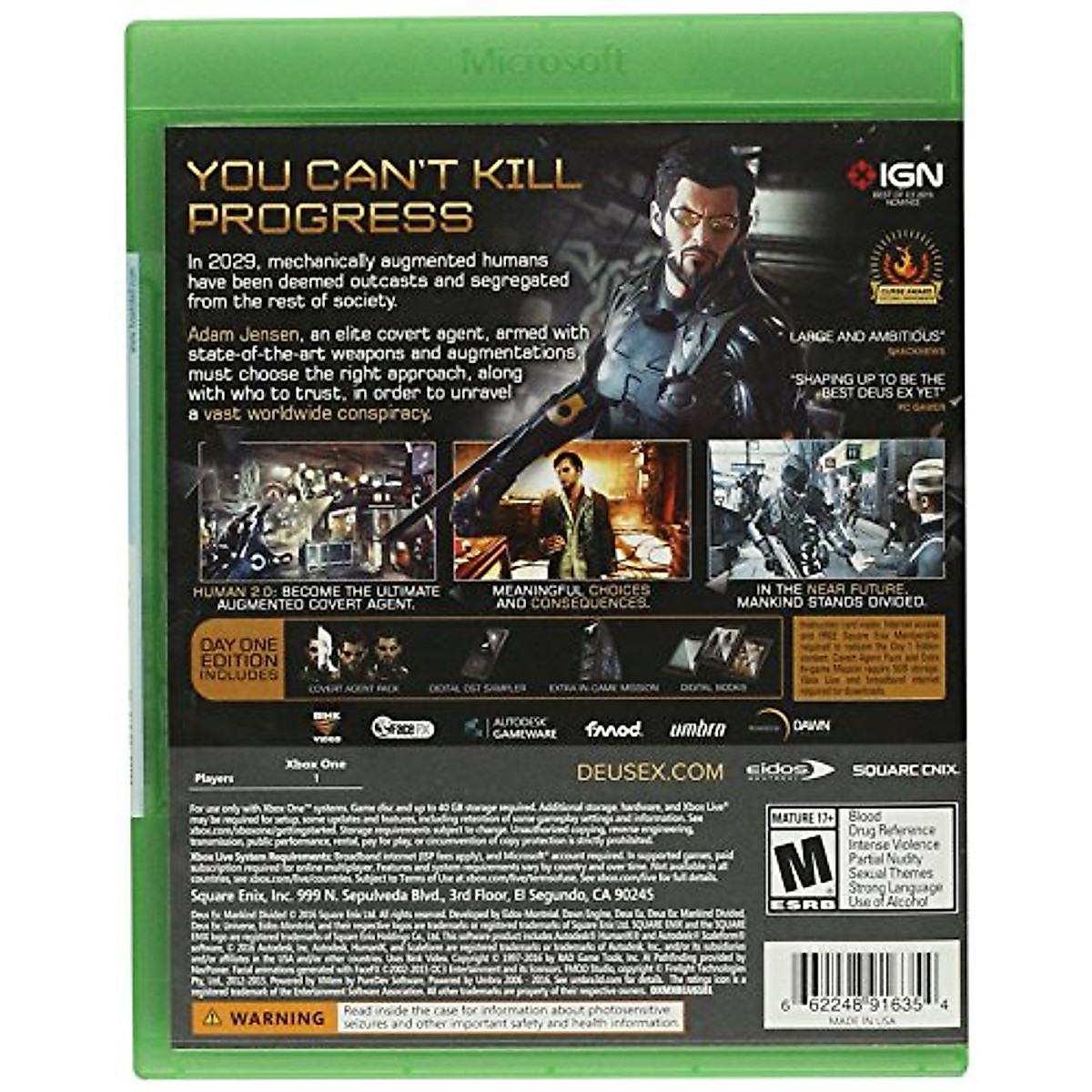 Deus Ex: Mankind Divided - Xbox One