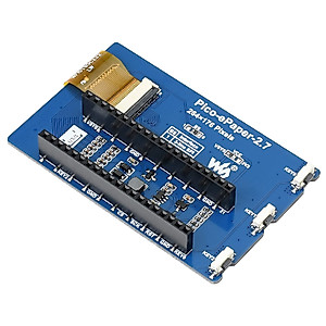 Waveshare 2.7inch E-Paper Display Module for Raspberry Pi Pico, 264×176 Resolution Black/White Two-Color E-Ink Screen, SPI Interface 4 Grayscale，with Three User Buttons for Easy Interacting