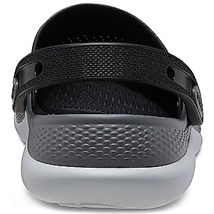 Crocs Unisex LiteRide 360 Clogs, Black/Slate Grey, 8 Men/10 Women