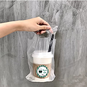 Thanks A Latte Stickers,1.5 Inch Customer Appreciation Labels for Favors Bags,Envelope Seals,Goodie Bags,Suitable for Small Business,Cafe,500 Pcs Per Roll