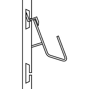 24" Slatwall Greeting Card Displays, Open Ends, Tilt, 62666