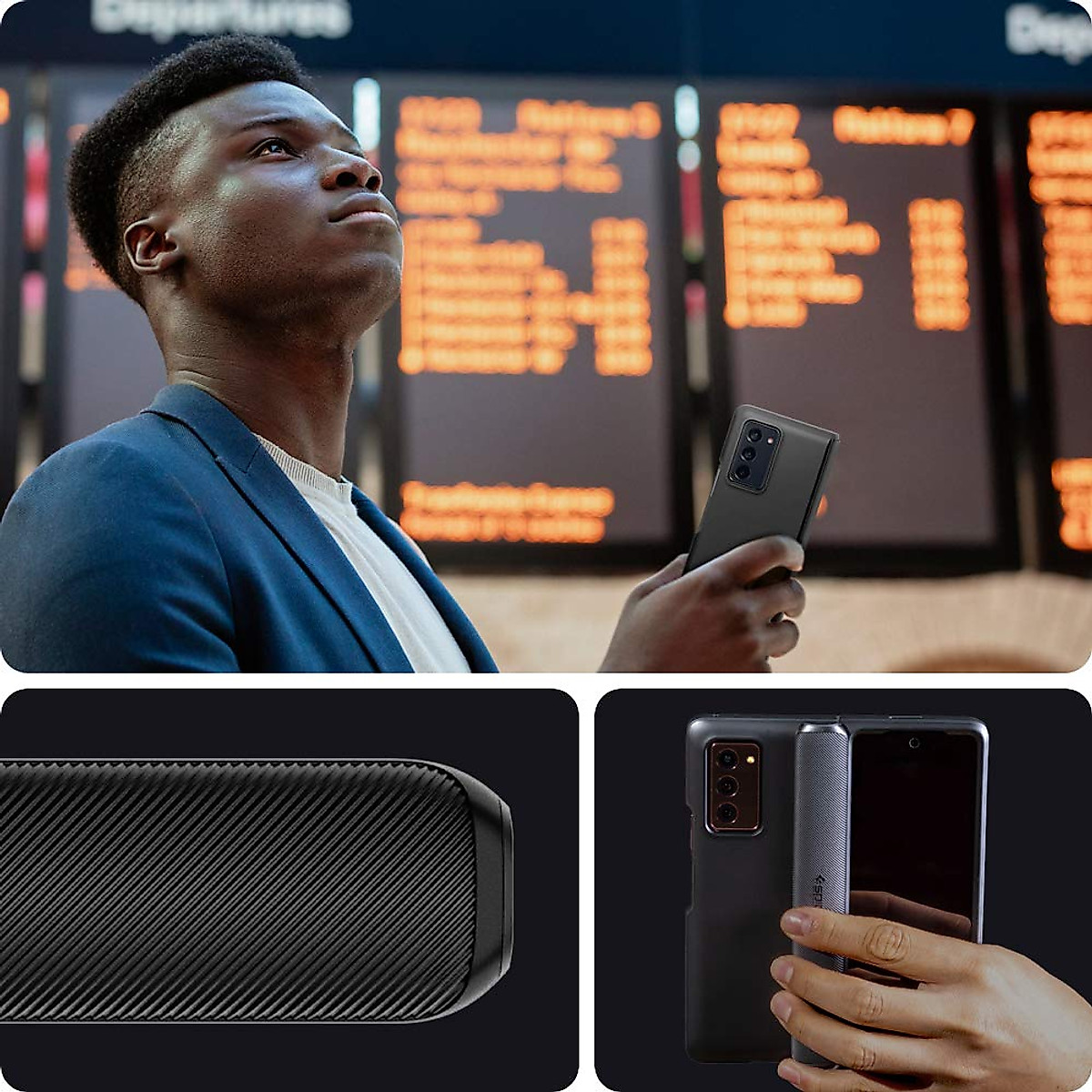 Spigen Slim Armor Pro Designed for Samsung Galaxy Z Fold 2 Case (2020) - Black