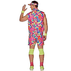 Spirit Halloween Barbie the Movie Adult Skating Ken Costume - XL | Officially Licensed | Mattel | Couples Halloween Costumes | '80s Accessories