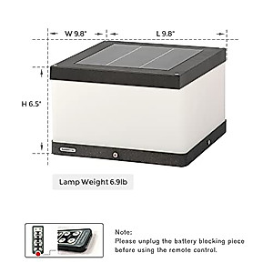 Linkmoon Outdoor Solar Post Cap Light, Modern Warm Luxury LED Light with Waterproof IP54 Standards for Fence Deck Garden or Patio Posts