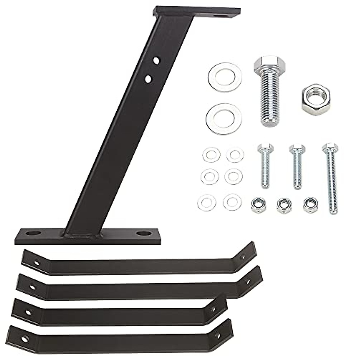 A-KARCK Lawn Mower Hitch, Heavy Duty Lawn Tractor Hitch Solid Iron Construction, Black Powder Coated Riding Mower Hitch