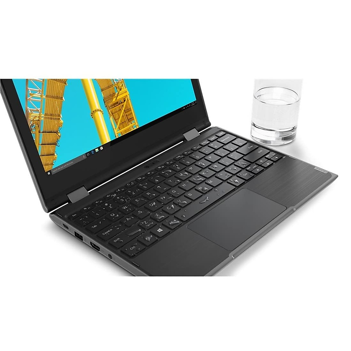 Lenovo 300e Windows 2nd Gen 81M900ESUS 11.6" Touchscreen Netbook - HD - 1366 x 768 - Intel Celeron N4120 Quad-core (4 Core) 1.10 GHz - 4 GB Total RAM - 4 GB On-Board Memory - 128 GB SSD - Black