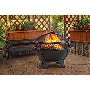 GHP Group OFW295R Bellora fire Pit, Rubbed Bronze