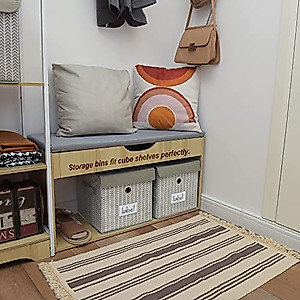 GRANNY SAYS Bundle of 3-Pack Storage Cubes for Closet & 3-Pack Small Storage Bins