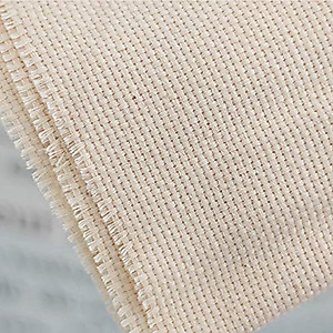 Wool Queen 70"x 39", 2 Yard Length by 1 Yard Width Monk's Cloth, Cotton Punch Needle Fabric for Rug-Punch-Suit for Handwork