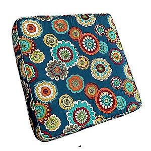 BELLRINO Outdoor Waterproof Patio Cushion Covers 24" X 22" X 4" Set of 4 Replacement Slipcovers Decorative Cushion Cover for Chair Seat Garden Bench Porch Couch P003-24X22X4-4PC Cover ONLY