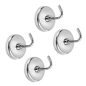 PRIMADA Extra-Strong Set Magnetic Hooks, 2pc, Chrome (2)