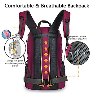 Storvyllf Hiking Backpack Men,40 Liter Waterproof Camping Backpack Lightweight Daypack for Women Kids Outdoor Travel Bag