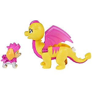Spin Master 6063594 PAW Patrol Rescue Knights Skye and Dragon Scorch Action Figures, Set of 2