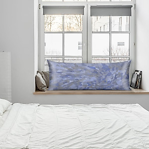 Swirl Camo Body Pillow Covers Decorative Soft Bedding Satin Pillowcase with Zipper Closure Cooling Breathable Long Pillow Case-21"x 54"