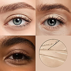 LUXAZA Cream Single Eyeshadow Stick with Blending Brush, Hypoallergenic Eye Shadow Stick Makeup, Pro Waterproof & Long Lasting Eye Brightener Stick, Eyeshadow Pencil Crayon Matte #85