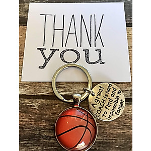 Harper Olivia PACK OF 3 Basketball Coach Appreciation KeyChain with Gift Packaging for your Coach gifts for Basketball coach multipack team gift! Great for multiple coaches for basketball player
