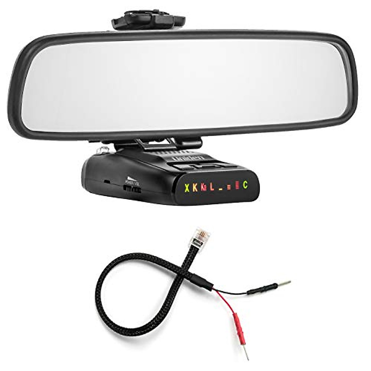 Radar Mount Mirror Mount Bracket + Mirror Wire Power Cord for Uniden DFR (3001109)
