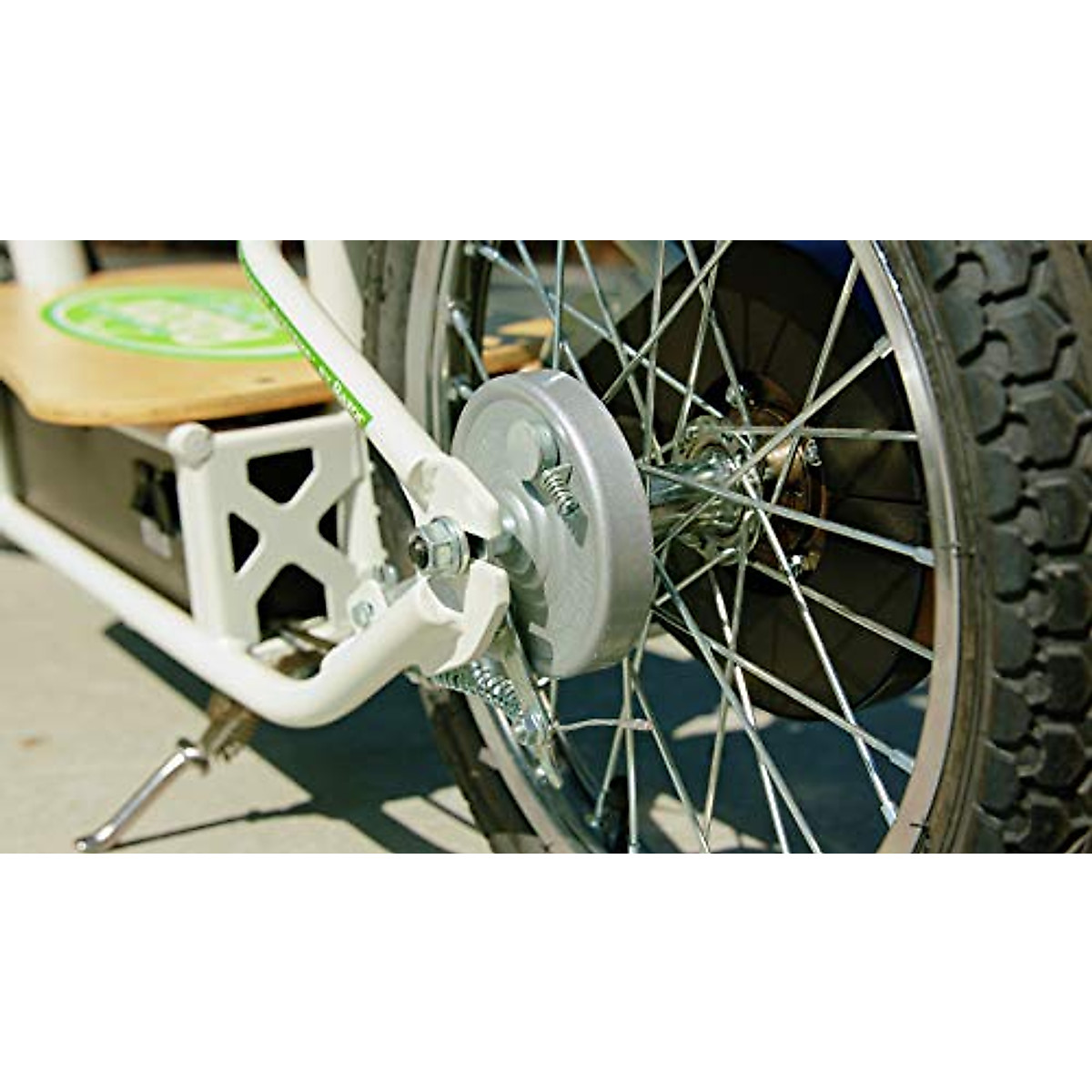 EcoSmart Metro Electric Scooter – Padded Seat, Wide Bamboo Deck, 16" Air-Filled Tires, 500w High-Torque Motor, Up to 18 mph, 12-Mile Range, Rear-Wheel Drive